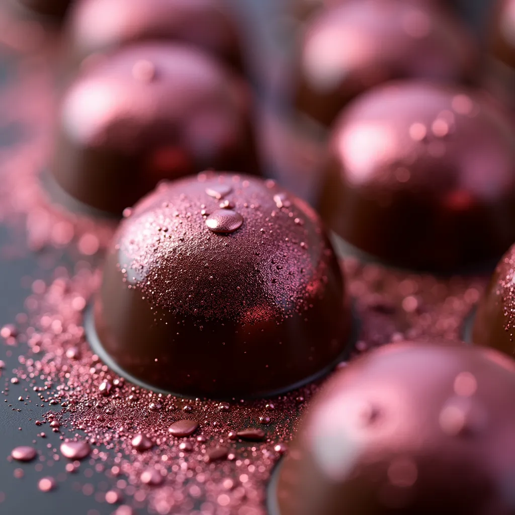 Exploring Edible Luster Dust for Chocolate Artistry